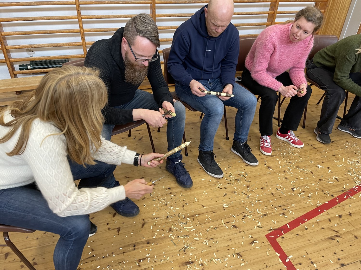 Flekkerøy Skole - Spikking og bakte grønnsaker