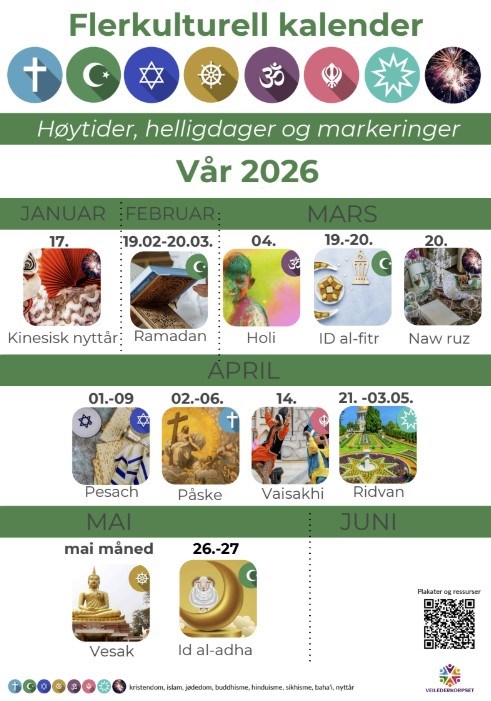 Flerkulturell kalender - Veilederkorpset barnehage